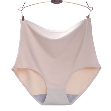 Buy New Women Ultra Thin Plus Size Underwear Ice Silks Seamless High