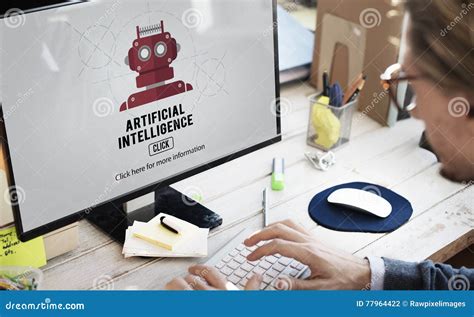 Artificial Intelligence Automation Machine Robot Concept Stock Photo