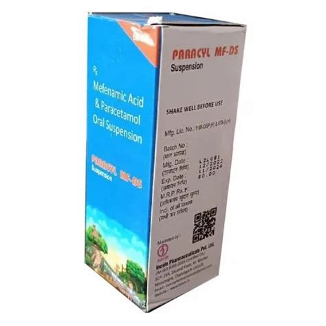 Mefenamic Acid Paracetamol Oral Suspension At ₹ 25bottle In Lucknow