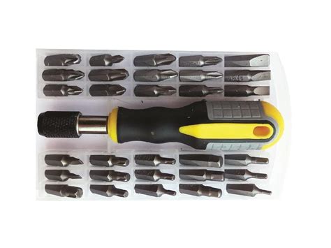 Отвертка 888 с битами Sl, Ph, Pz, Hex, Torx (30 насадок) в пластиковом ...