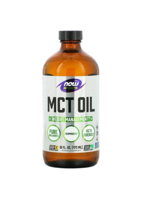МСТ масло 473мл с вкус на ванилия и лешник НАУ ФУУДС | MCT OIL 473ml ...
