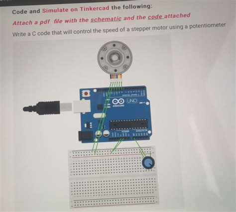 Solved Code And Simulate On Tinkercad The Following Attach