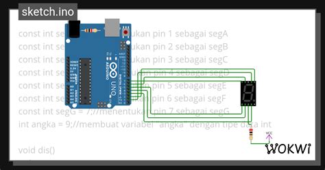 Seven Segment Com Anoda Copy Wokwi Esp32 Stm32 Arduino Simulator