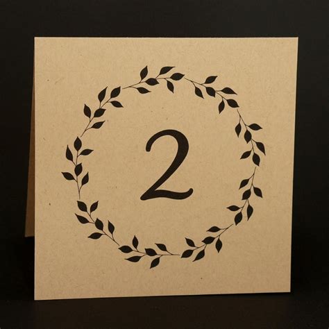 Circle Table Numbers Etsy
