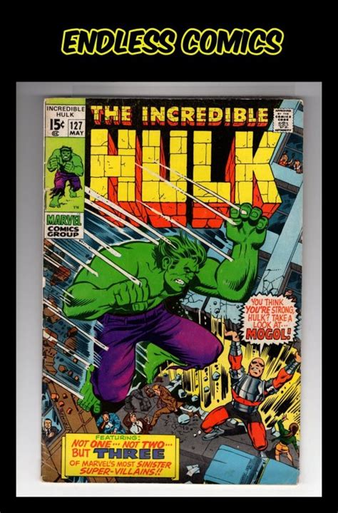 The Incredible Hulk 127 1970 Early Bronze Age Marvel Hca6 Comic