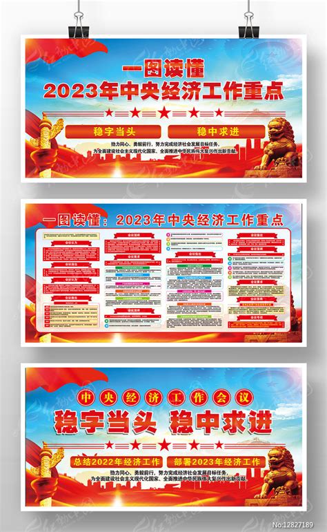 中央经济工作会议精神党建宣传栏展板版面图片下载红动中国