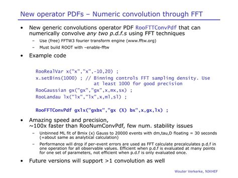 Ppt Roofit And Roostats Tools For Data Modeling And Statistical Analysis In Root Powerpoint