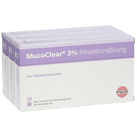 Mucoclear® 3 Inhalationslösung 3x20 St Redcare Apotheke