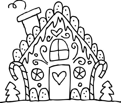 Simple Gingerbread Man Coloring Page