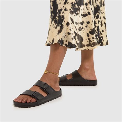 Womens Black Birkenstock Arizona Eva Sandals Schuh