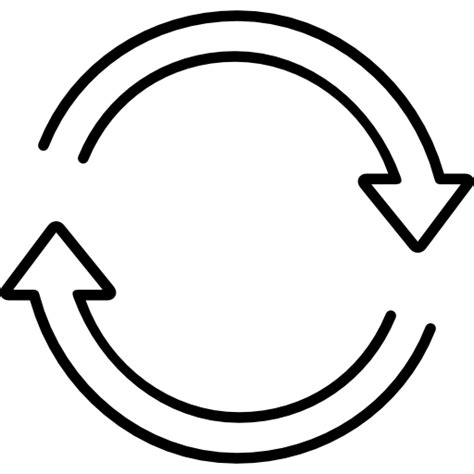 Circular Clockwise Arrow Ultrathin Outlined Sign Svg Vrogue Co