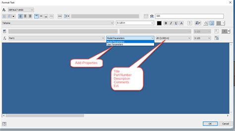 In Sketch Access To Iproperties Of Parts And Rotation In Text Dialog