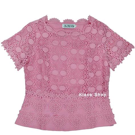 เสื้อลูกไม้ไทย ลินินแท้ 100 เสื้อผู้ใหญ่ Oki205 เสื้อผู้สูงอายุ เสื้อ