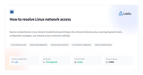 Resolver El Acceso A La Red En Linux Labex