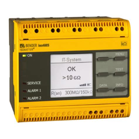 Bender Isometer Isohr685w X I B Quick Start Manual Pdf Download