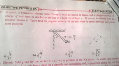 Find Angular Velocity Of The Rod When It Passes Through The Bottom Mo Askiitians