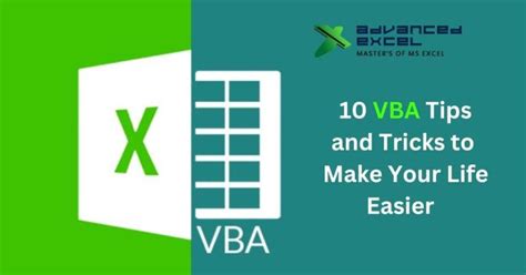 10 VBA Tips And Tricks To Make Your Life Easier