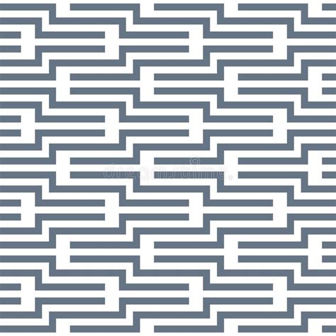 Geometric Abstract Seamless Pattern Linear Motif Background Stock Vector Illustration Of