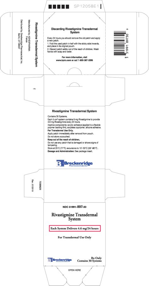 Product Images Rivastigmine Transdermal System Photos Packaging