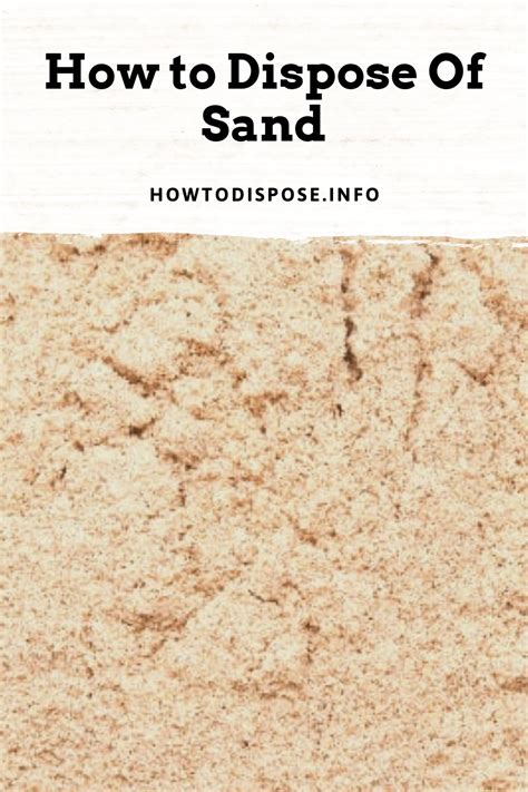 How To Dispose Of Sand How To Dispose