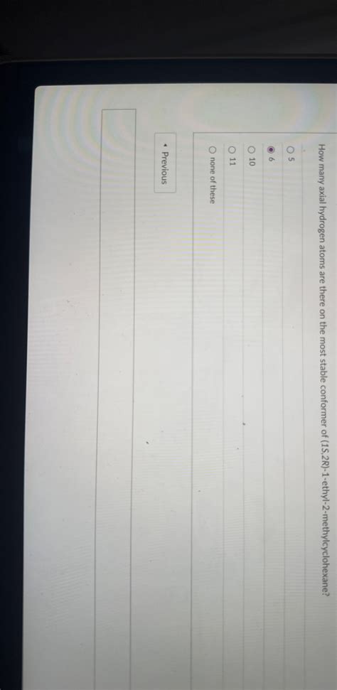 How Many Axial Hydrogen Atoms Are There On The Most