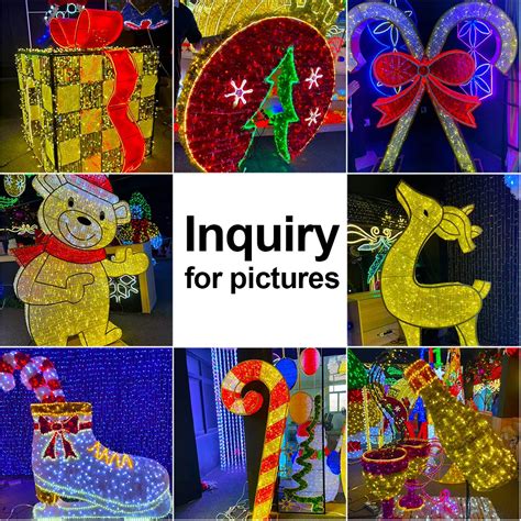 Customized Ip65 Outdoor 3d Santa Sleigh Christmas Reindeer Motif Led