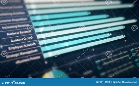 Business Infographic Presentation Display Screen Stock Image Image Of