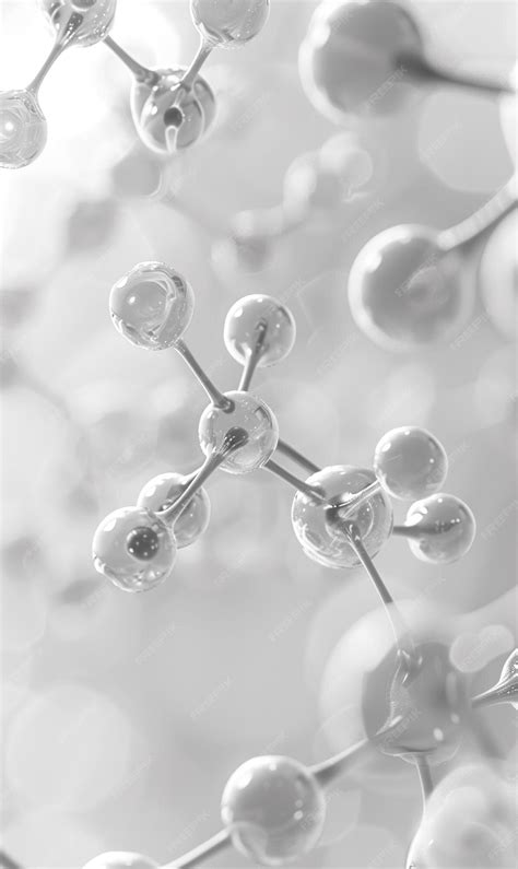 Premium Photo Molecular Structure In Black And White Tone Abstract Background And Texture For