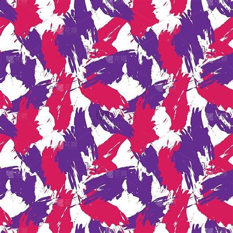 紫色迷彩笔触无缝图案背景