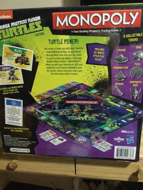 Monopoly Teenage Mutant Ninja Turtle Hobbies And Toys Toys And Games On