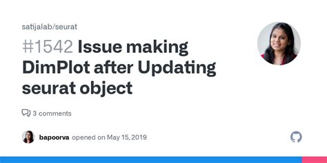 Issue Making Dimplot After Updating Seurat Object · Issue 1542