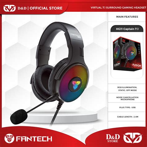 Dandd Fantech Hg22 Fusion 71 Virtual Surround Sound Gaming Headset