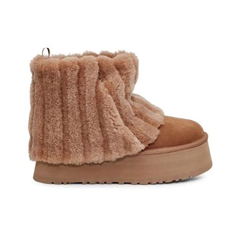 Ugg Classic Mini Sherpa Corduroy Boots Brown Dressinn Ugg Classic