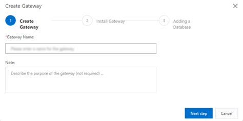 Use Data Management And Database Gateway To Manage On Premises Databases Or Databases Hosted On
