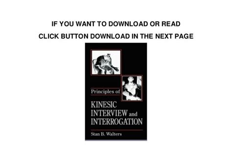 Pdf ⭐ Principles Of Kinesic Interview And Interrogation Practical