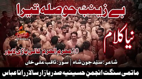 20 Muharram 2024 Anjuman Hussainia Rana Abbas New Kalam Hai