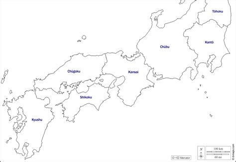 Giappone Sud Orientale D Maps Mappa Gratuita Mappa Muta Gratuita