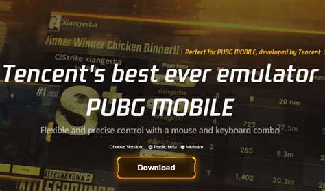 Descargar el emulador móvil Tencent Gaming Buddy PUBG para PC