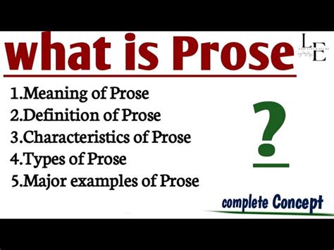 Prose Format Example