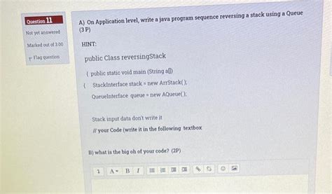 Solved Question 11 A On Application Level Write A Java