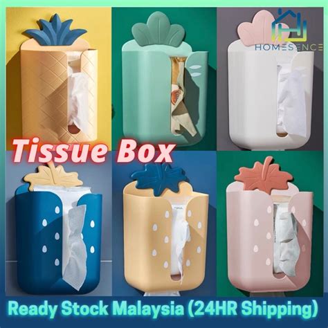 Wall Mounted Tissue Box Napkin Holder Kitchen Paper Towel Storage Box