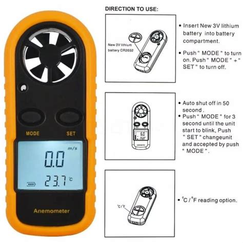 Jual Digital Anemometer Alat Ukur Kecepatan Angin Wind Speed Meter