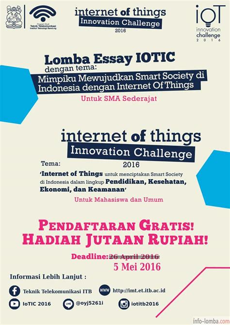 Iot Innovation Challenge 2016 Info Lomba 2023 Terupdate Terpercaya