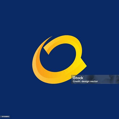 템플릿 로고 아이콘 및 Id 벡터 디자인을 위한 궤도 링 Swoosh의 상형 문자 0명에 대한 스톡 벡터 아트 및 기타 이미지