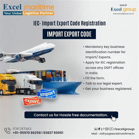 Excel Maritime And Logistics Pvt Ltd On Linkedin Iec Importexport