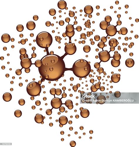 Molecular Density Models In Brown Stock Illustration Download Image