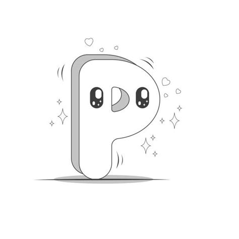 50 Many Words Begin With Letter P Stock Illustrations Royalty Free