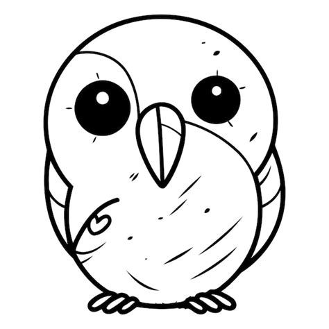 Cute Cartoon Owl Isolated On A White Background Vector Illustration