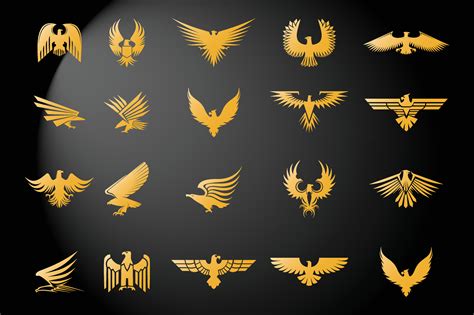 20 Golden Eagles Vectors And Graphics 25770706 Vector Art At Vecteezy