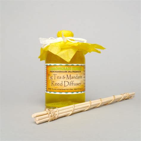 Fig Tea And Mandarin Scented Reed Oil Diffuser From Lemongrass House Uk